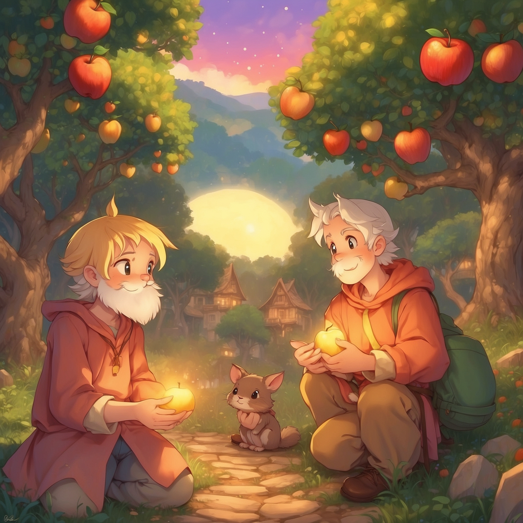 The Three Golden Apples Bedtime Story
