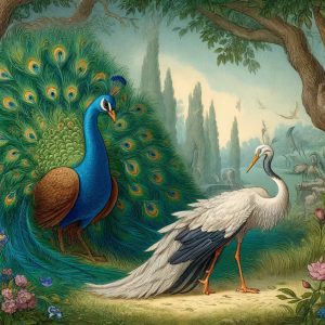 The Peacock and the Crane Bedtime Story